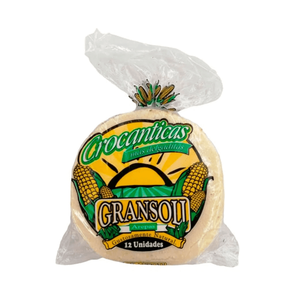 Aprovecha Arepas Gransoli Crocantica 500g x12 Unds - Olímpica