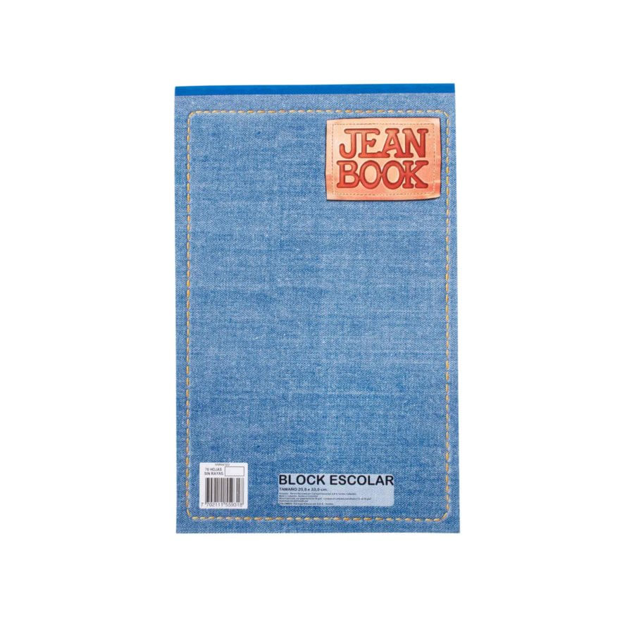 Block Jean Book Tamaño Oficio sin raya - Olímpica