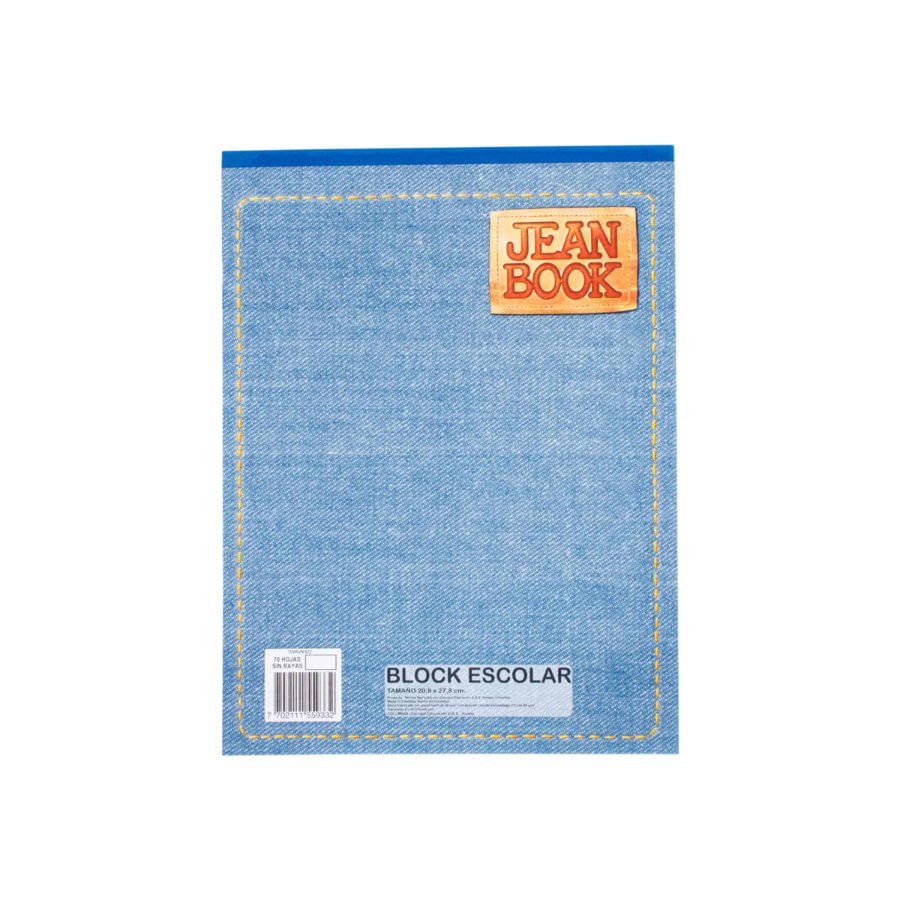 BLOCK JEAN BOOK CARTA S/RAYA - Olímpica