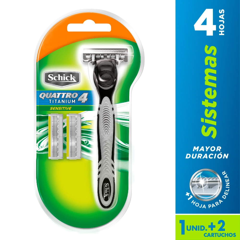 MAQ AFEIT SCHICK QUATTR TIT FREE +2 REP - Olímpica