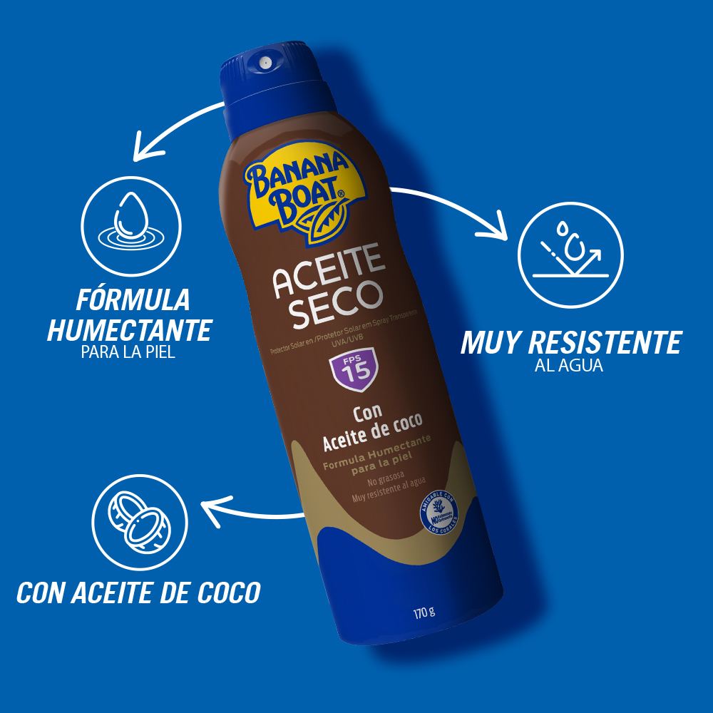 BRONC BANANA BOAT ACEIT SPF15 170g - Olímpica