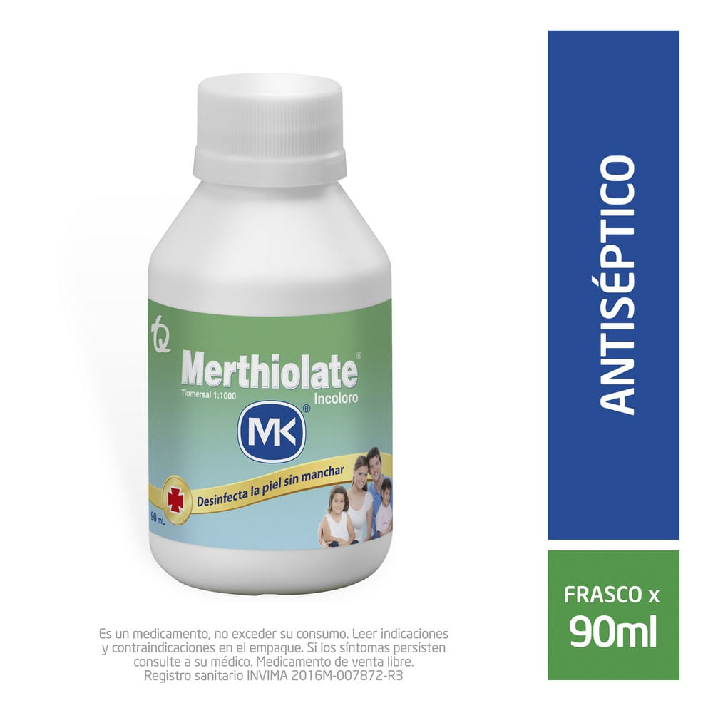 Aprovecha Merthiolate MK Incoloro 90 ML para tus heridas - Olímpica