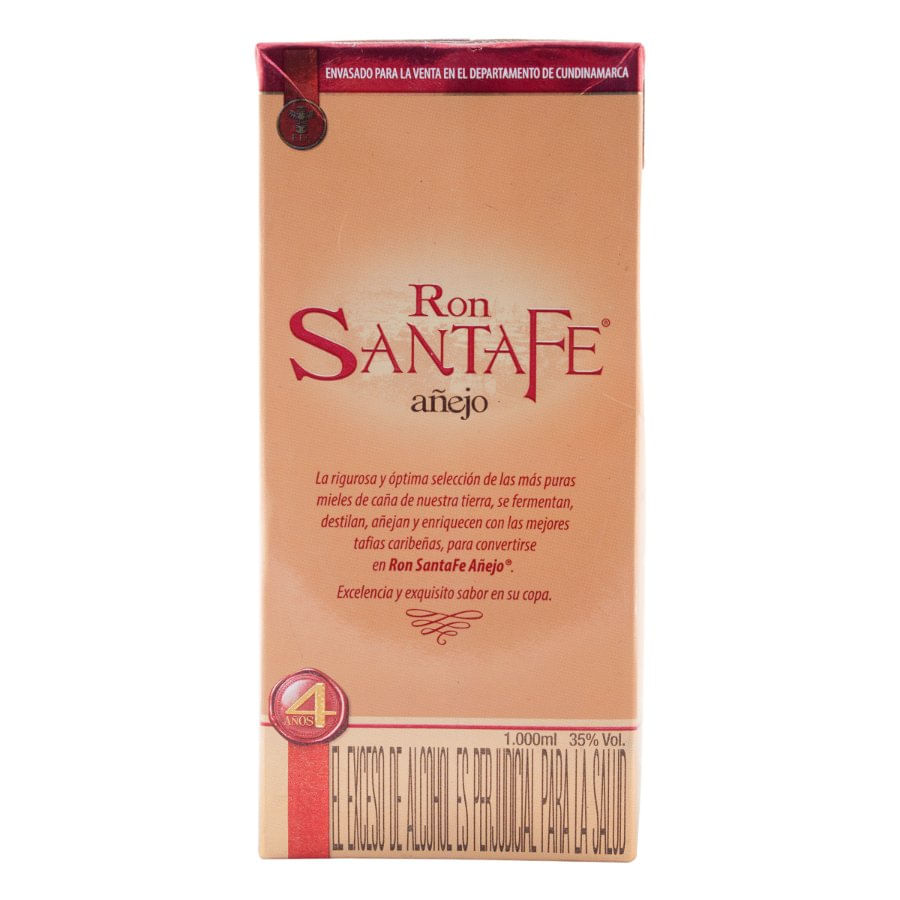 RON AÑEJO SANTA FE 1000 ML - Olímpica