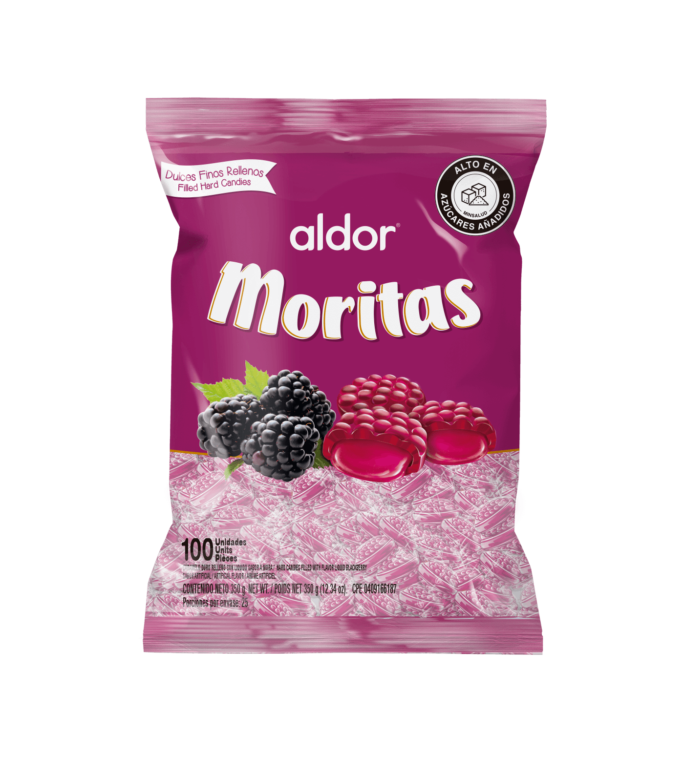 MORITAS RELLENAS X100 UND X 35G - Olímpica MORITAS RELLENAS X100 UND X 35G - Olímpica