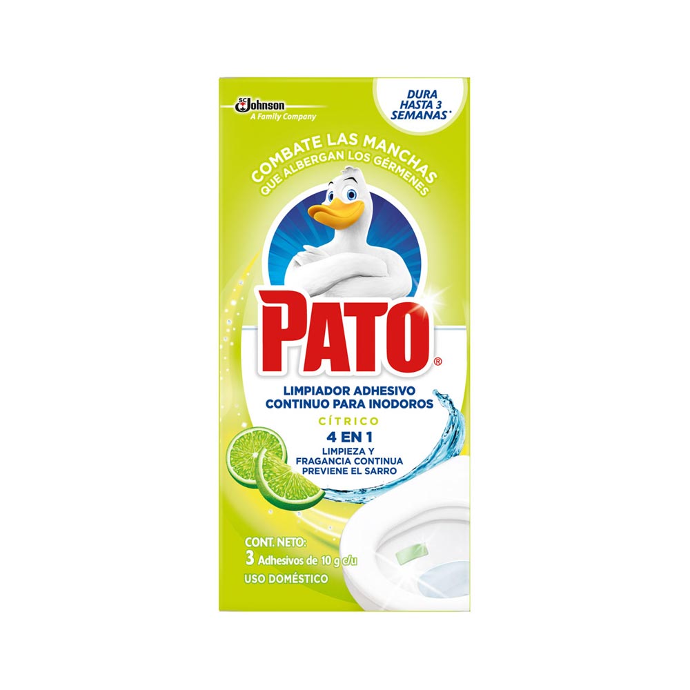 Limpiador Inodoro Pato Pastilla Adhesiva Citrico 30g - Olímpica