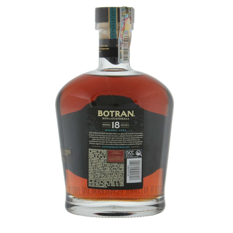 RON BOTRAN AÑEJO SOLERA 18 BOT 750ML - Olímpica