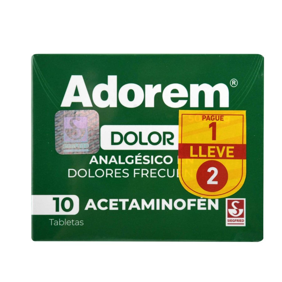 ADOREM 500 MG X 10 TAB PAGUE 1 LLEVE 2 - Olímpica