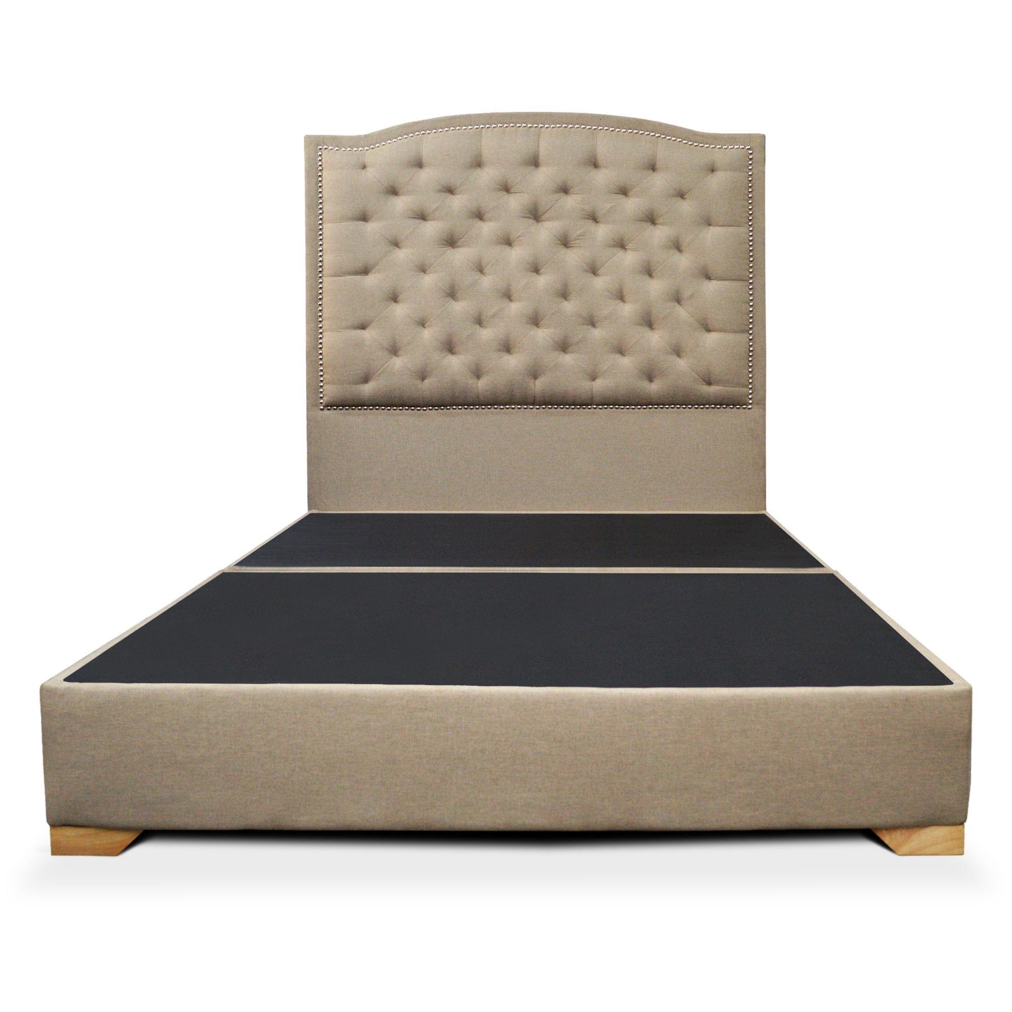Aprovecha: Cama Lawrence 160 cm en tela camel - Olímpica