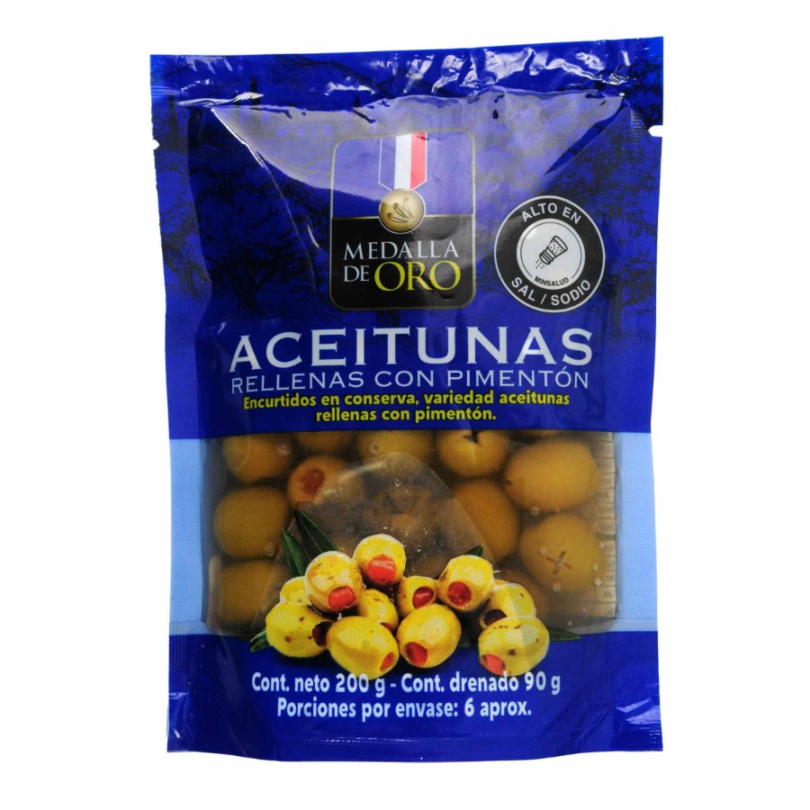 ACEITUNA MEDALLA ORO RELL 200 gr - Olímpica