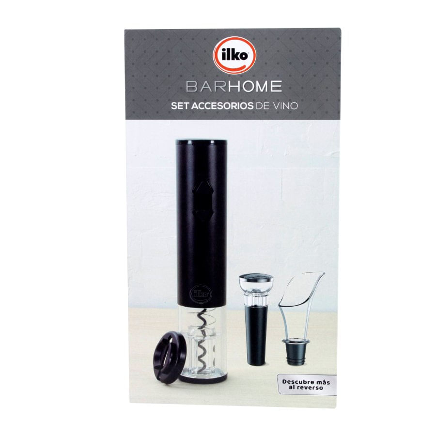 SET VINO ILKO 4 PZ NEG - Olímpica