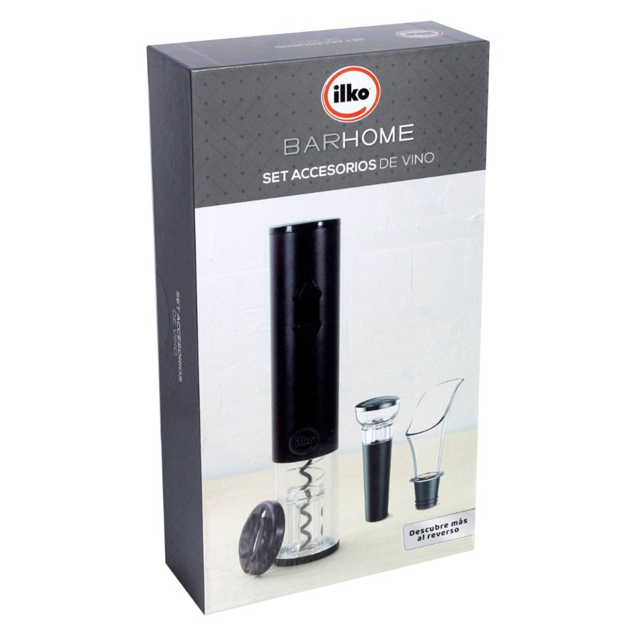 SET VINO ILKO 4 PZ NEG - Olímpica