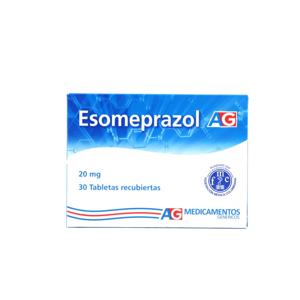 ESOMEPRAZOL 20 MG CJ X 30 TAB AG - Olímpica