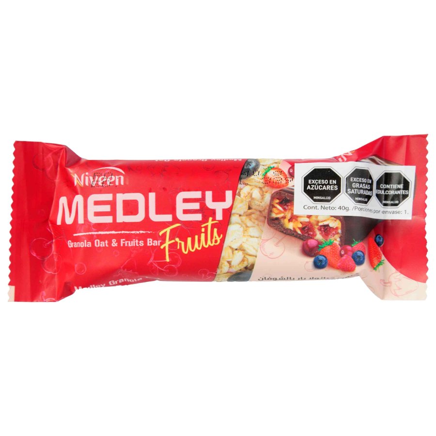 GRANOL NIVEEN BRR MEDLEY CHOC F/ROJ 40g - Olímpica