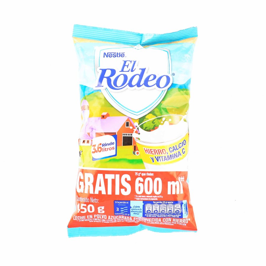 Leche Polvo El Rodeo 375 G Gratis 75 G - Olímpica