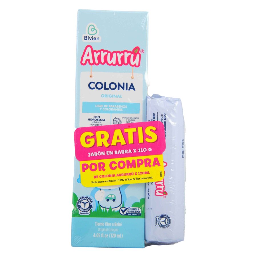 COLONIA ARRURRU AZUL 120ML+JAB 110g OF - Olímpica