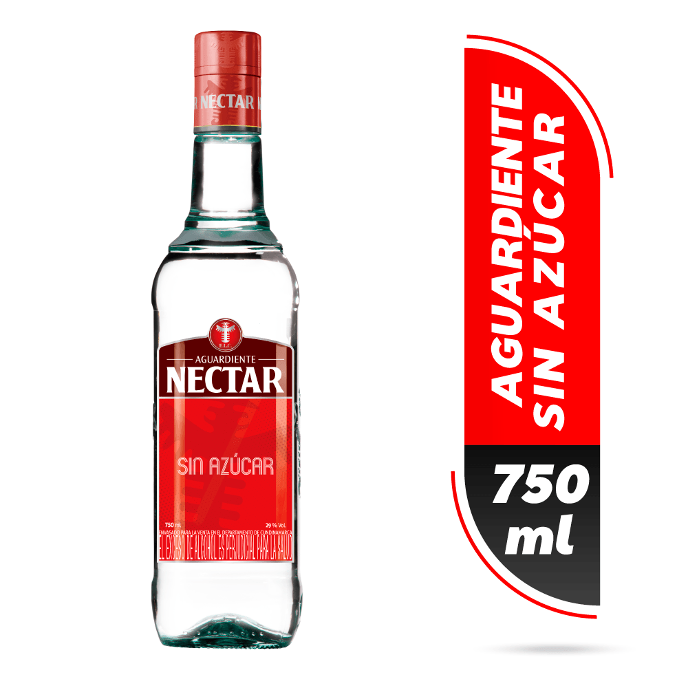 Descubre Aguardiente Néctar Rojo sin Azúcar 750 Ml - Olímpica