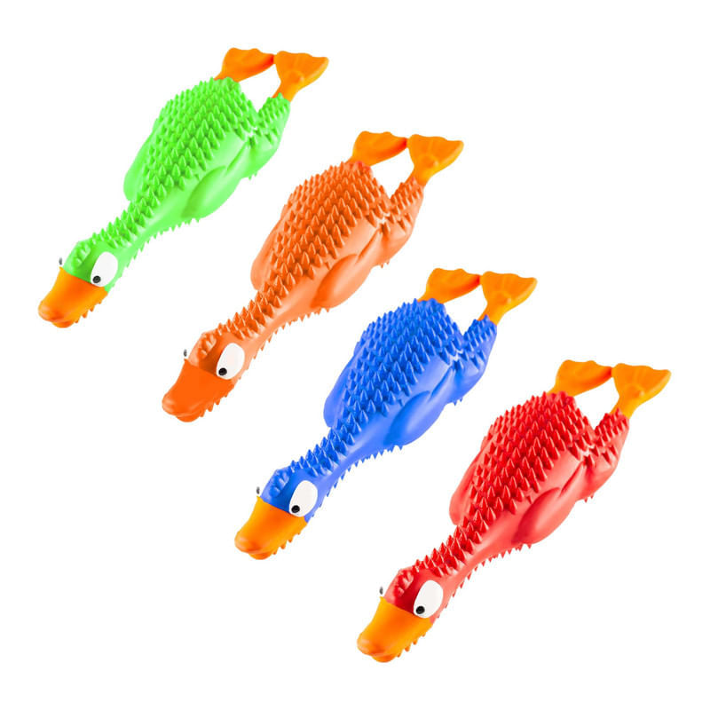 4 Patos de Goma Antisarro Juguete Interactivo Perros Peq y Medianos ...