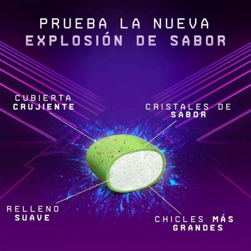 Chicles Trident X Botella para Gamers 18 chicles - Olímpica