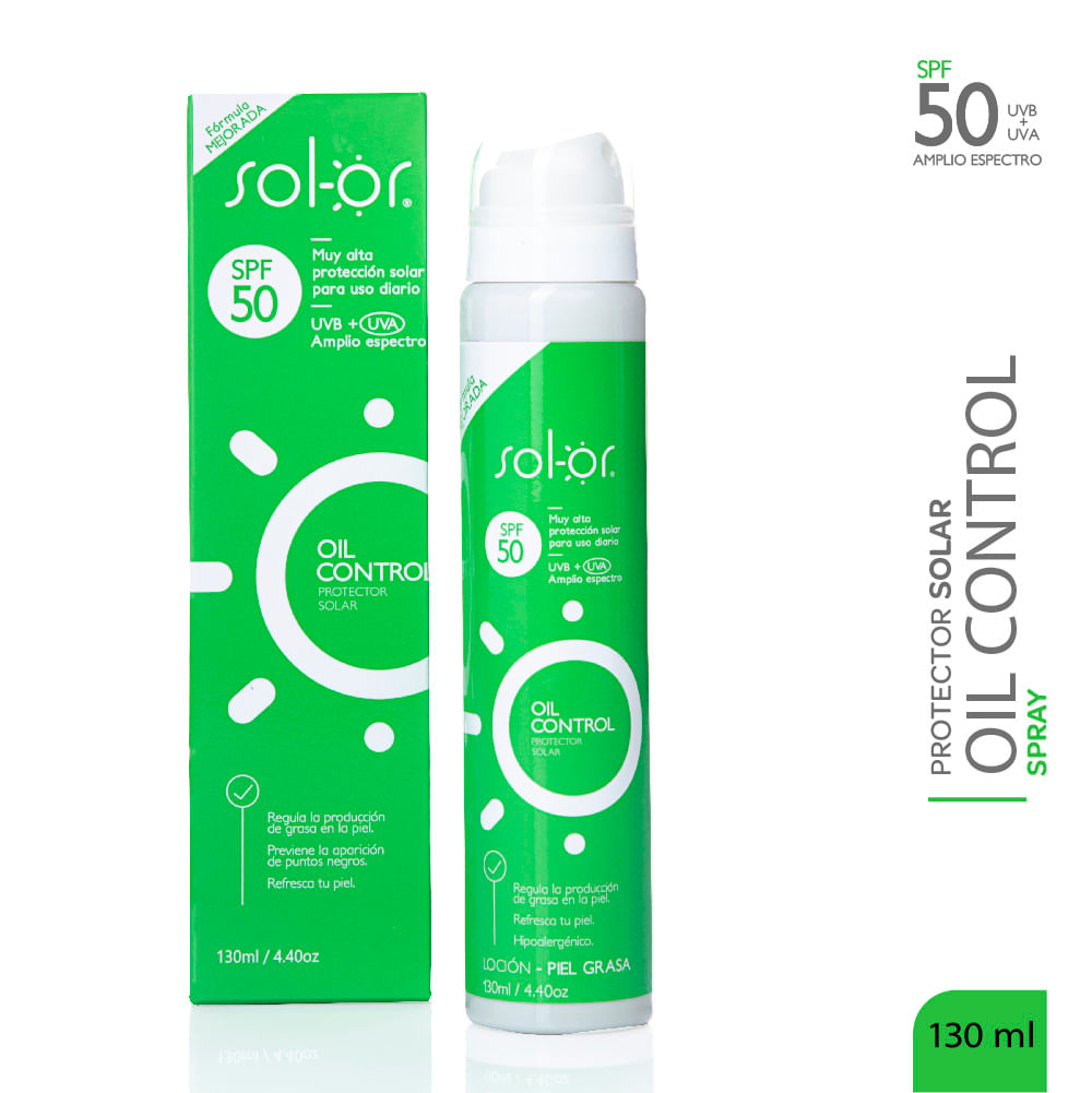 SOL-OR OIL CONTROL SPF 50 FRASCO X 130 MILILITROS - Olímpica