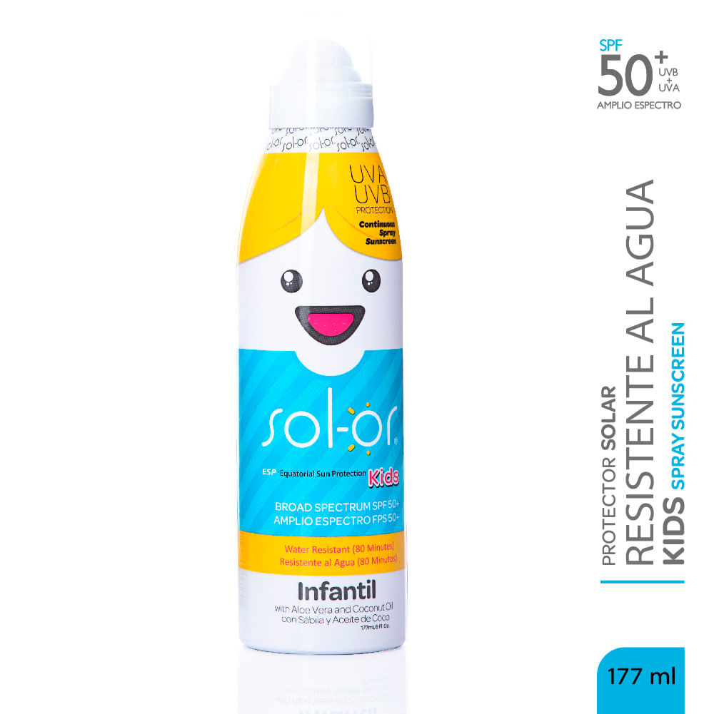 SOL-OR KIDS BROAD SPECT FPS 50 X 177 MILILITROS - Olímpica