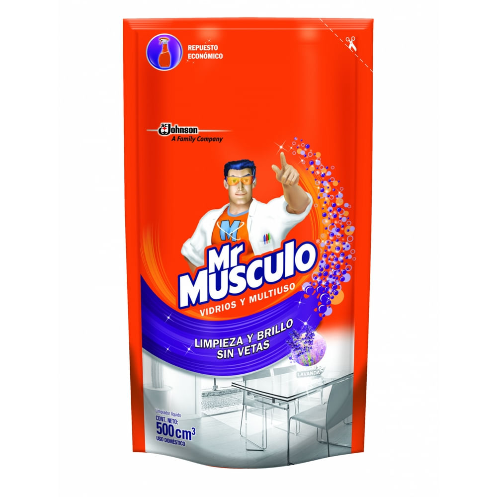 Limpiavidrios Mr Musculo Lavanda Repuesto 500ml - Olímpica Limpiavidrios Mr Musculo Lavanda Repuesto 500ml - Olímpica