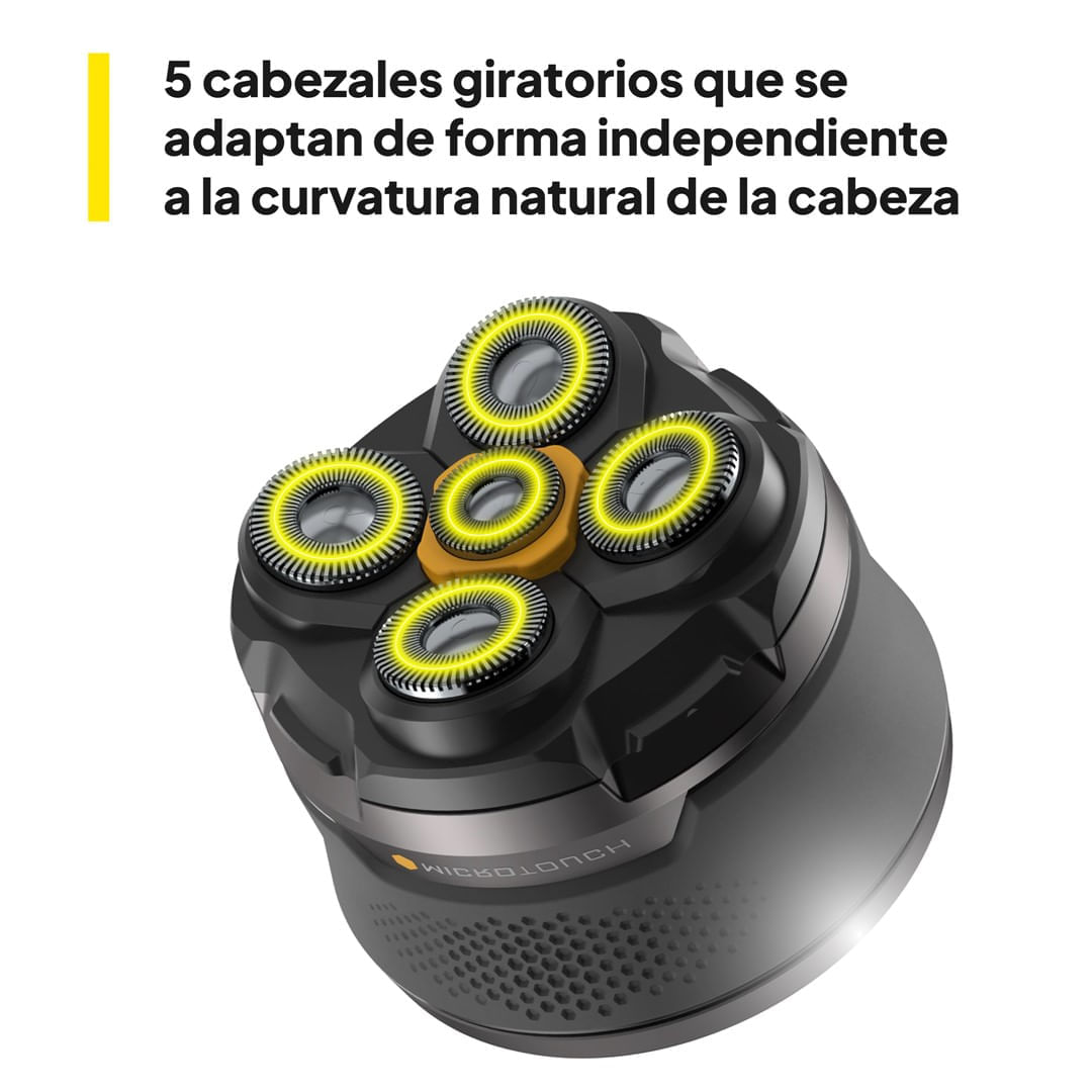 Afeitadora eléctrica inalámbrica para cabeza y cara - Microtouch ...