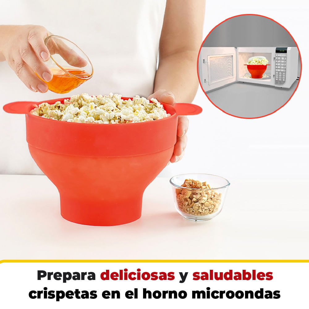 Aprovecha: Recipiente Pop Corn Popper para tus snacks - Olímpica