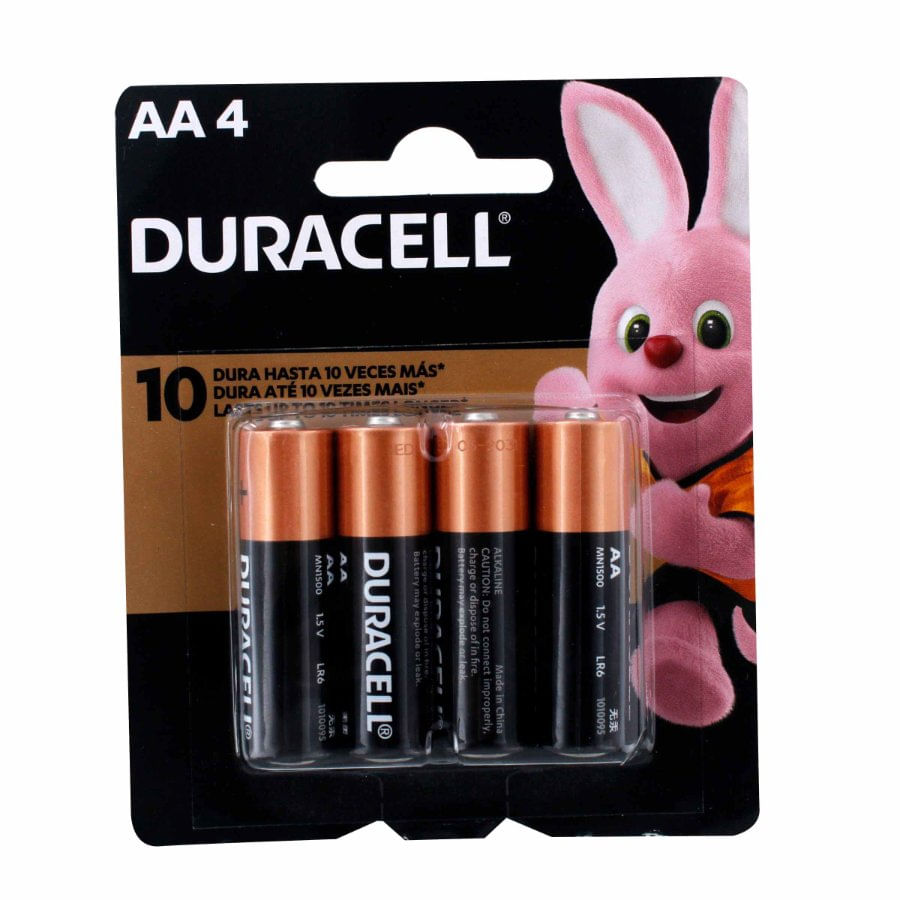 Pila Duracell AA Blíster X4 Unds - Olímpica
