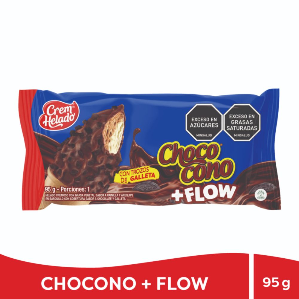 CONO CREM HEL CHOCOCONO FLOW 95G - Olímpica