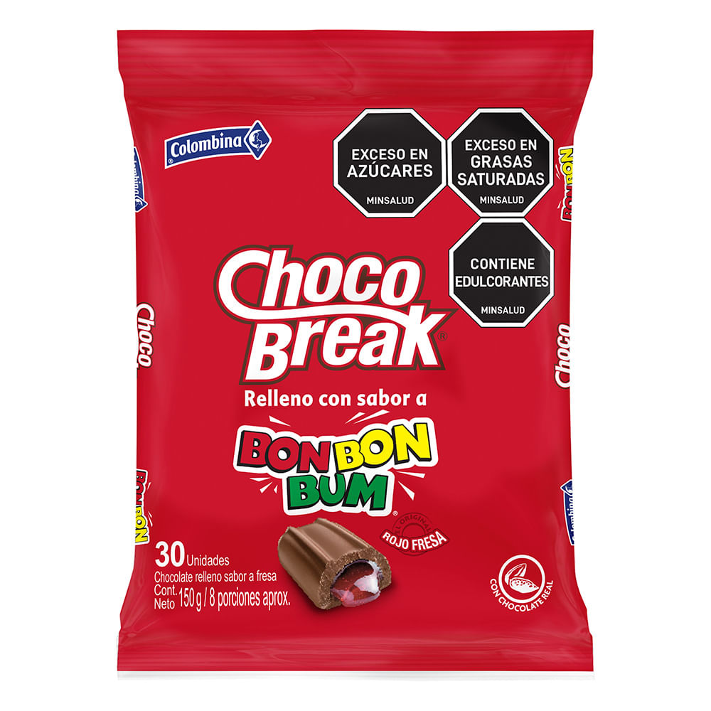 CHOC CHOCOBREAK BON BON BUM X30un 150g - Olímpica