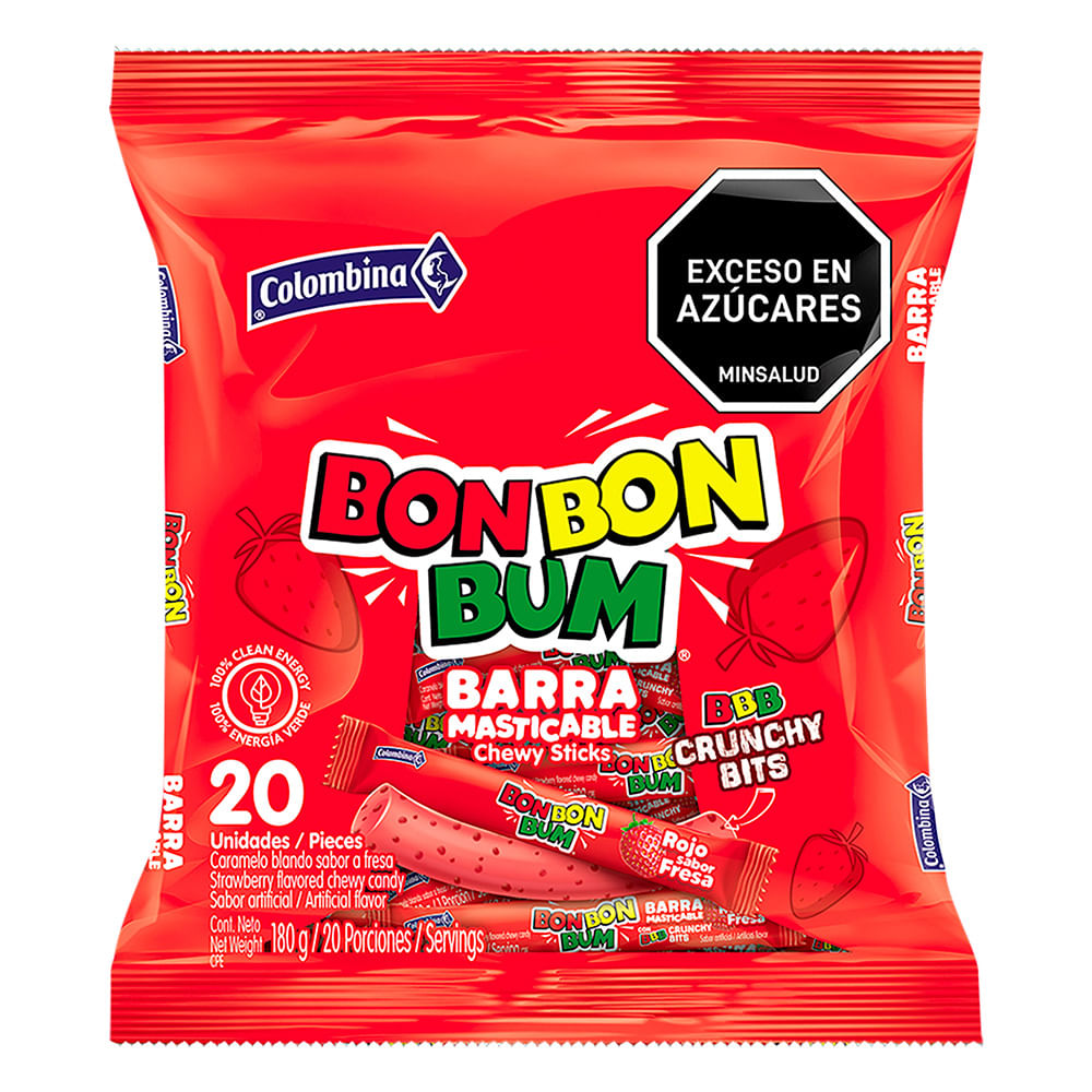 BOMBON BON BON BUM CHEWY STIC CRUN 180g - Olímpica