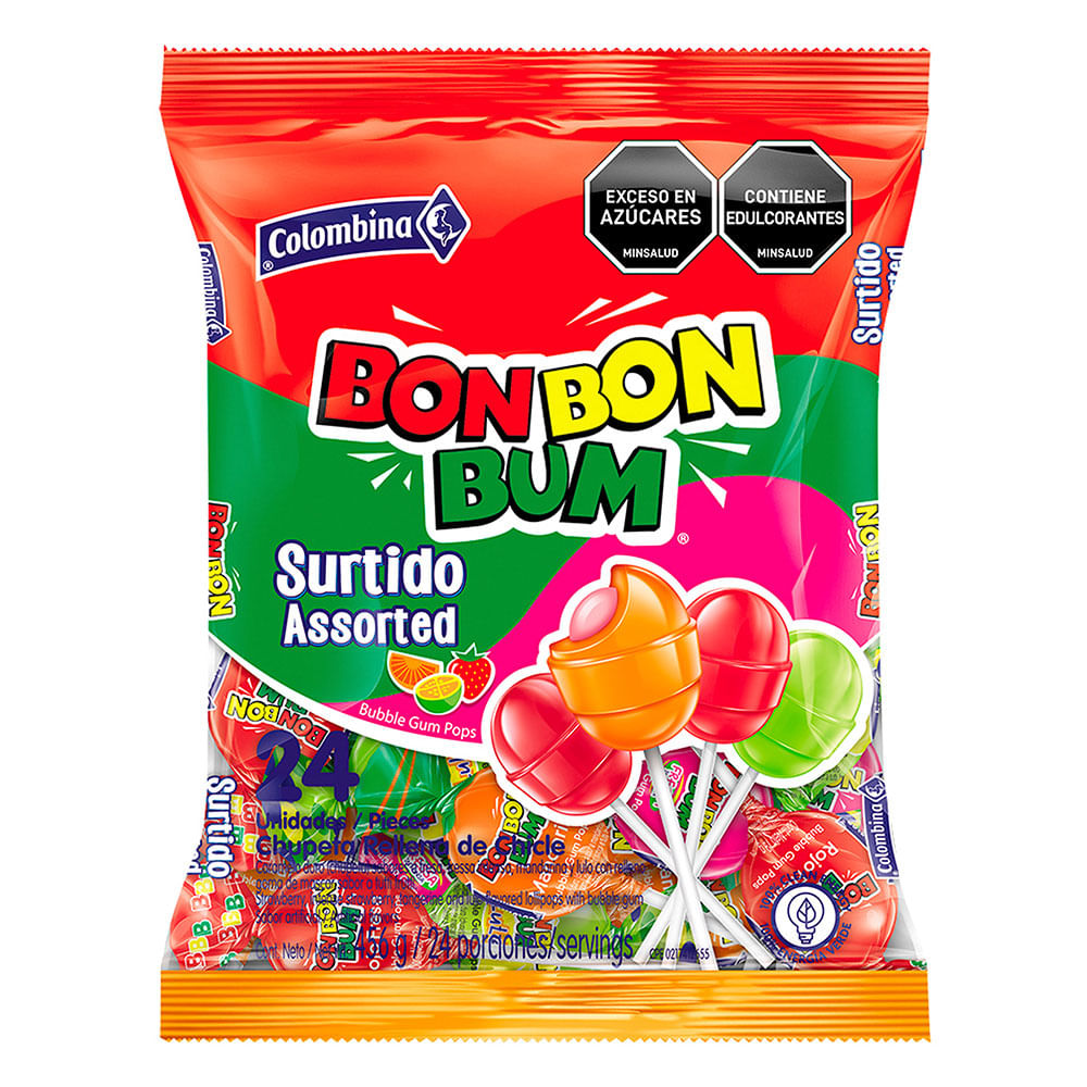 Ahorra con Bombón Bom Bom Bum Surtido 456 G x24 Unds - Olímpica