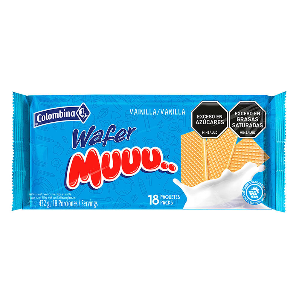 GALLETA WAFER COLOMBINA MAX VAINIL 432g - Olímpica