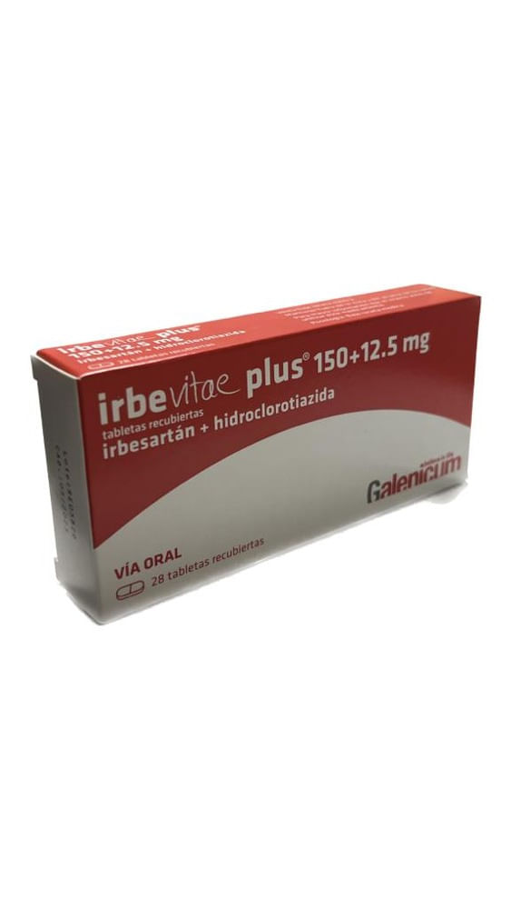 IRBEVITAE PLUS 150+12.5 MG CAJA X 28 TABLETA - Olímpica