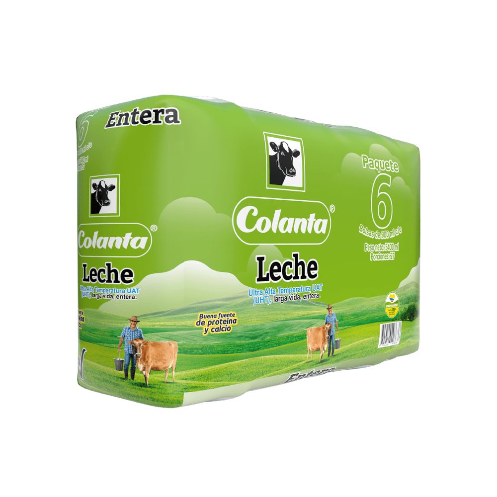 Aprovecha: Leche Colanta UHT Entera 900ml x6 Unds - Olímpica