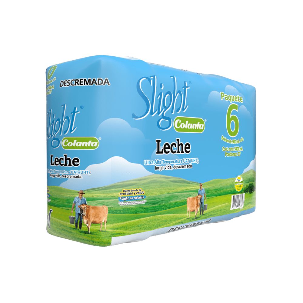 LECHE UHT DESCR COLANTA BSA 6x900 ML - Olímpica