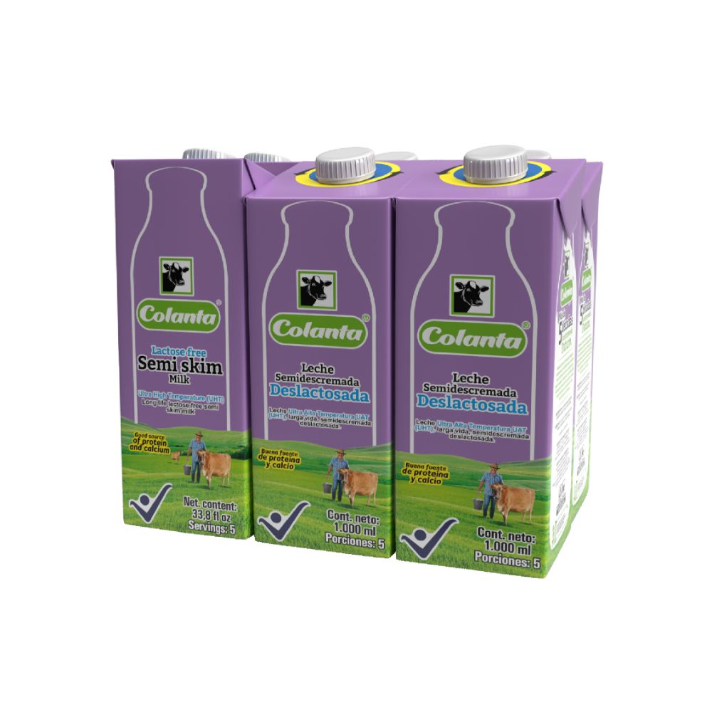 Compra Leche Deslactosada Colanta 6 Un x 1 Lt en Oferta - Olímpica