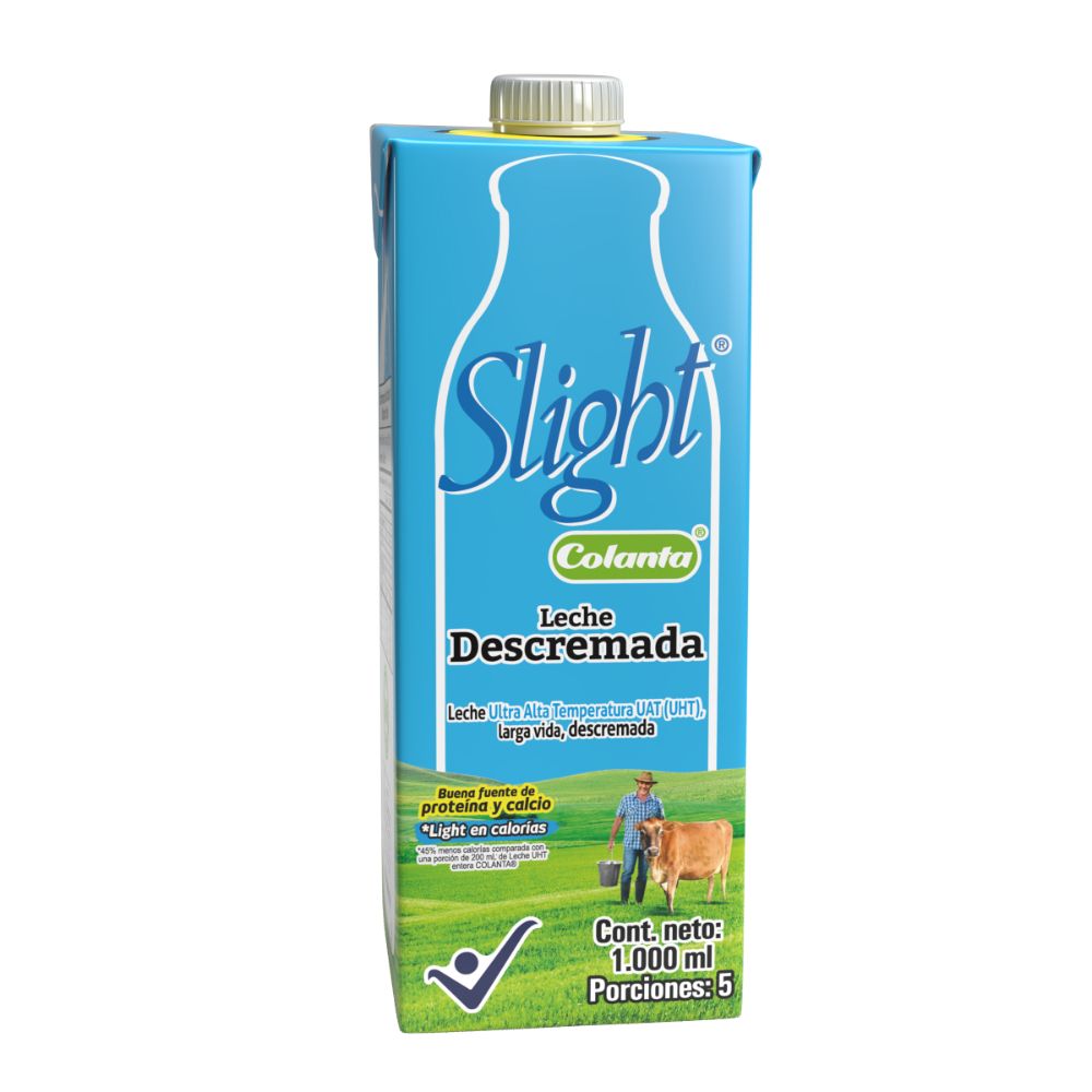 LECHE COLANTA SLIGHT DESCREM ADGE 1000ML - Olímpica