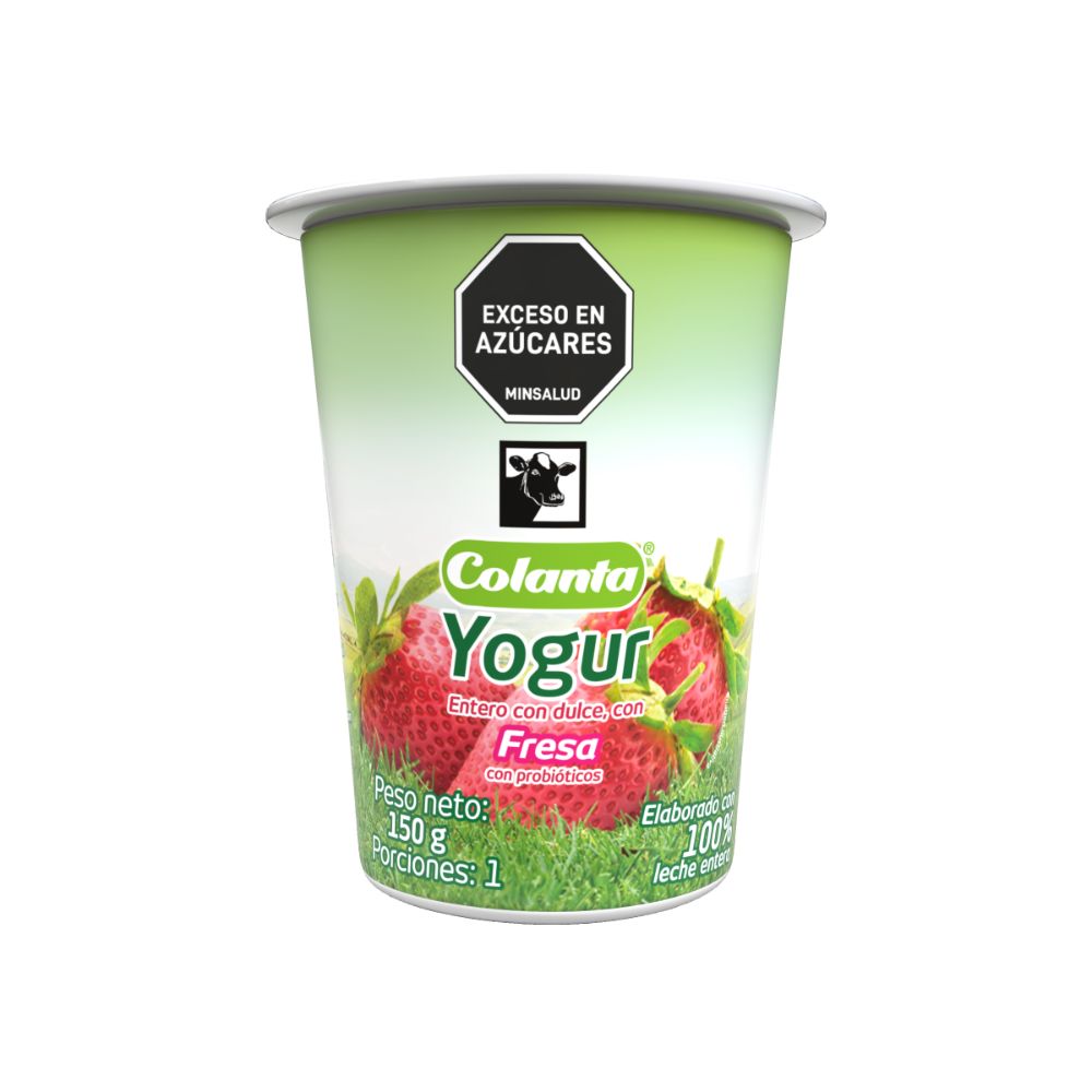 YOGUR COLANTA VASO 150 g, FRESA - Olímpica