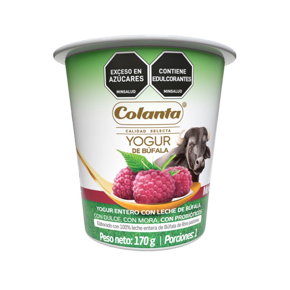 YOGUR COLANTA BUFALA 170g, MORA - Olímpica