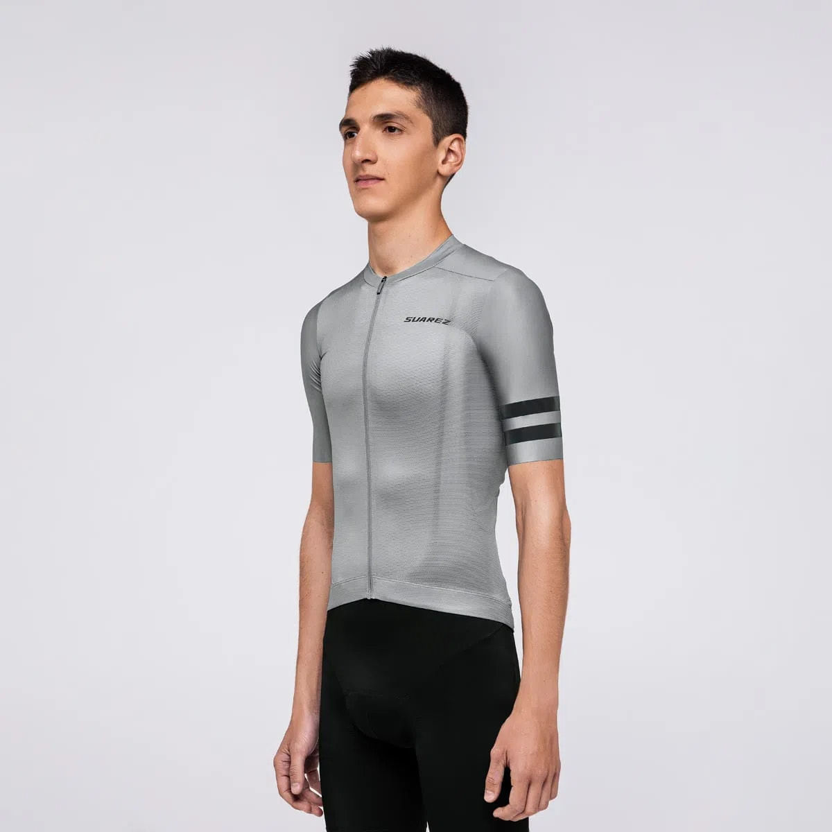 Jersey Ciclismo M/C Hombre Suarez Solid Gray Avant - Olímpica