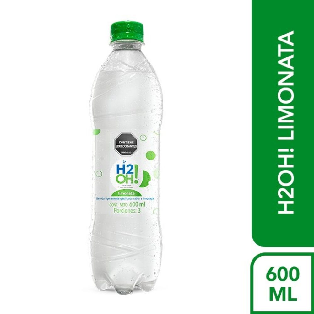 AGUA SABORIZ H2OH CON GAS LIMONATA 600ML - Olímpica