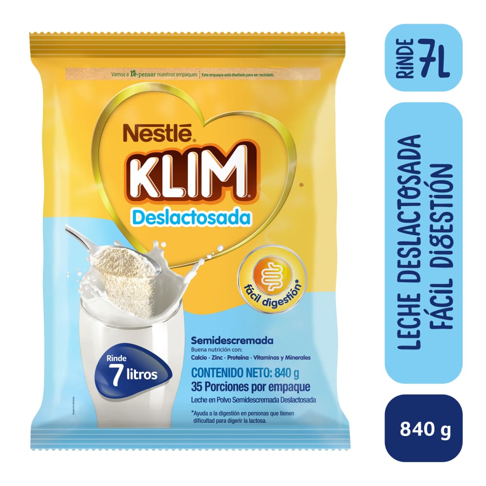 Leche En Polvo Klim deslactosada 840g - Olímpica