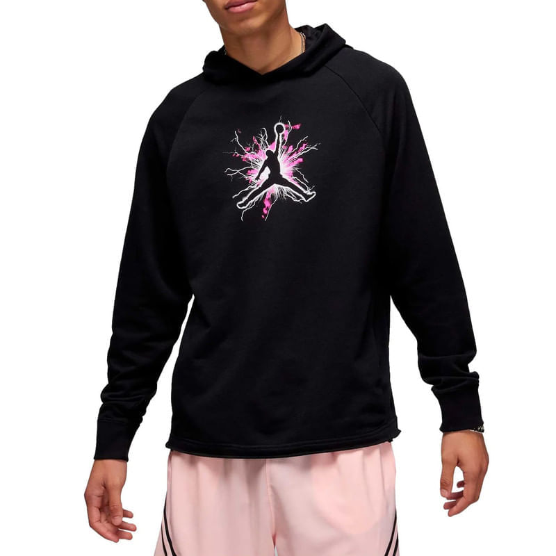 Aprovecha: Buzo Jordan Dri-FIT Negro y Rosado - Olímpica