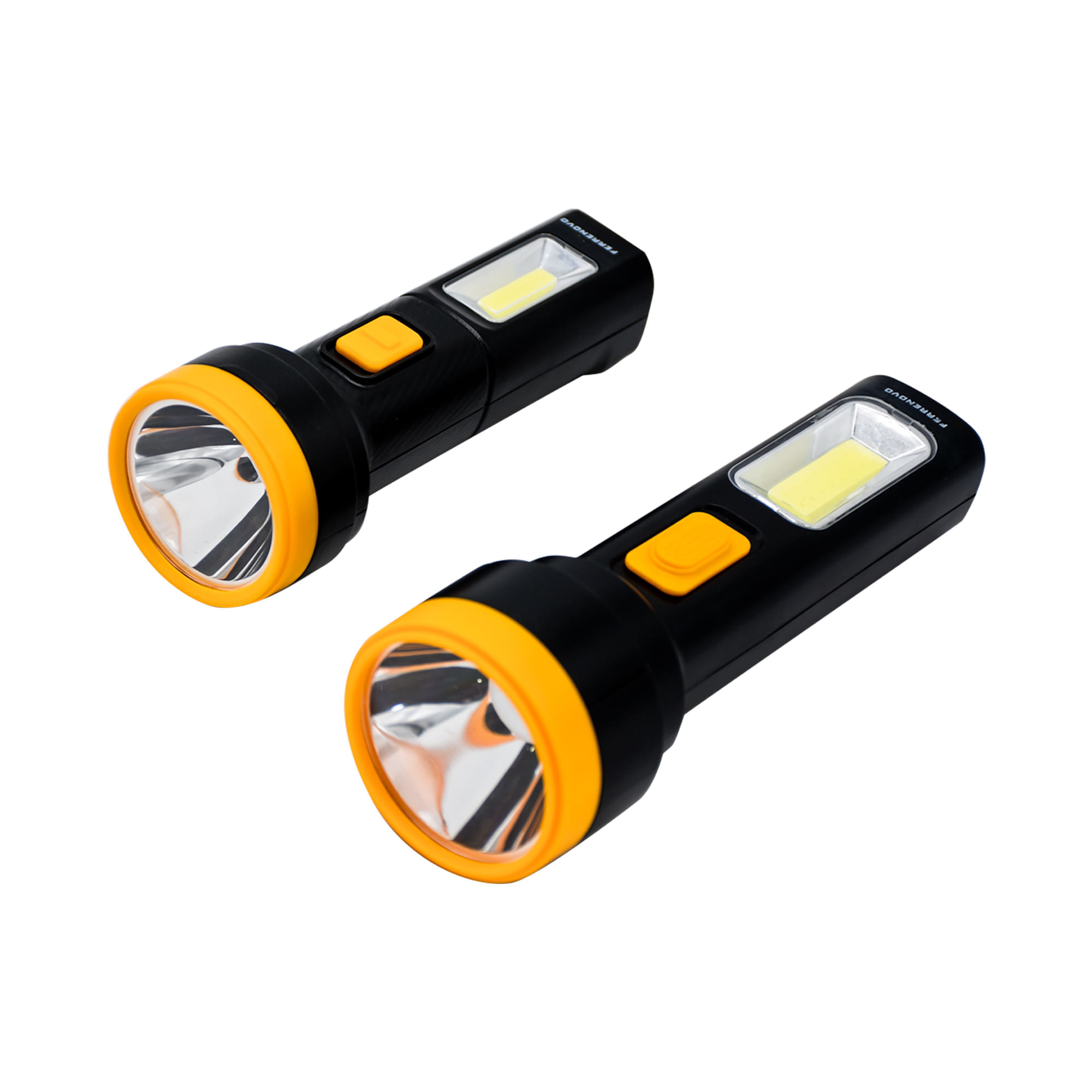 Kit Linternas Recargables Doble Iluminación Ferrenovo - Olímpica