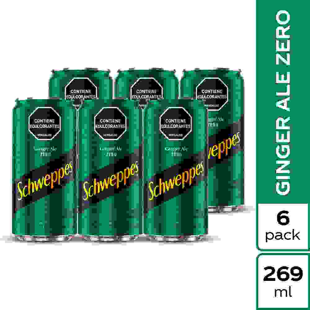 GASEOSA SCHWEPPES GINGER ALE 269ML X6 - Olímpica