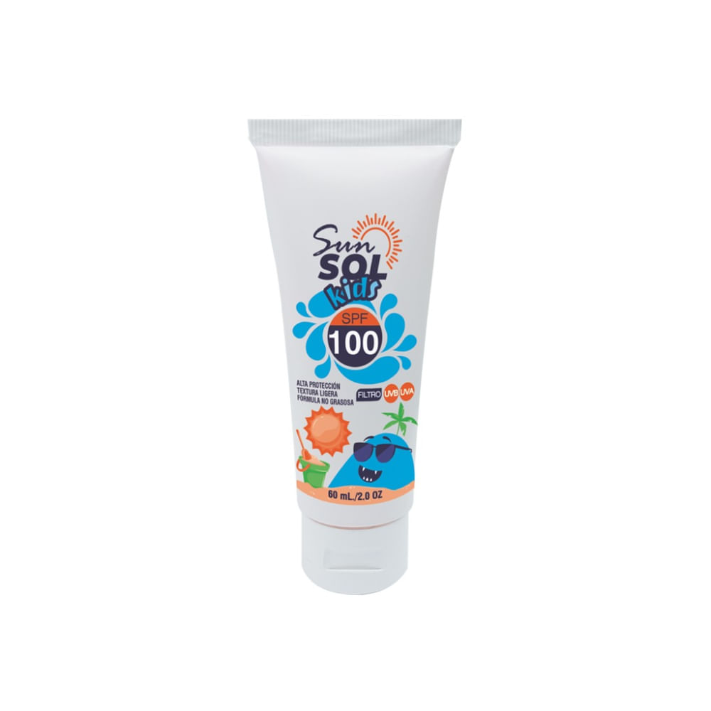 SUNSOL KIDS SPF 100 TUBO X 60 MILILITRO - Olímpica