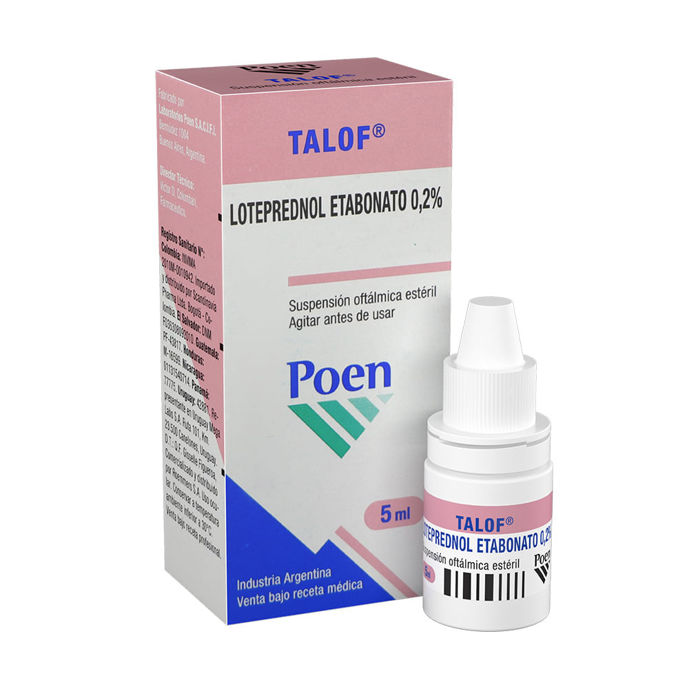 TALOF 0.2% SUSPENSIÓN OFTÁLMICA FRASCO X 5 ML - Olímpica