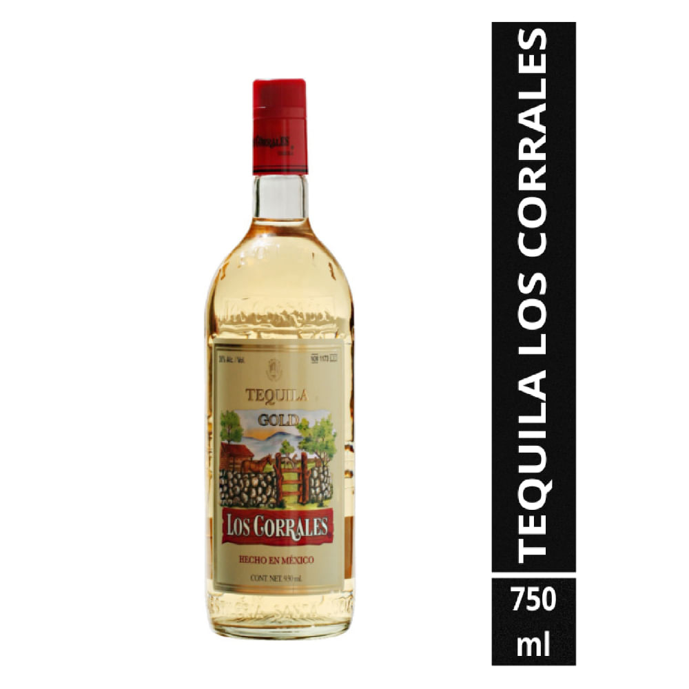 Tequila -Los -Corrales -Gold 35% Botella 750 Ml - Olímpica