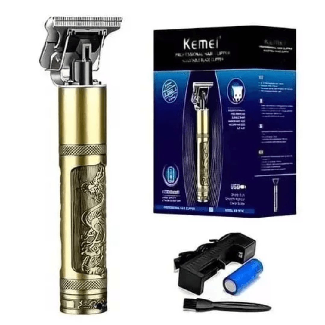 Maquina Patillera Kemei Km-228 Color Dorada 1200 mAh - Olímpica